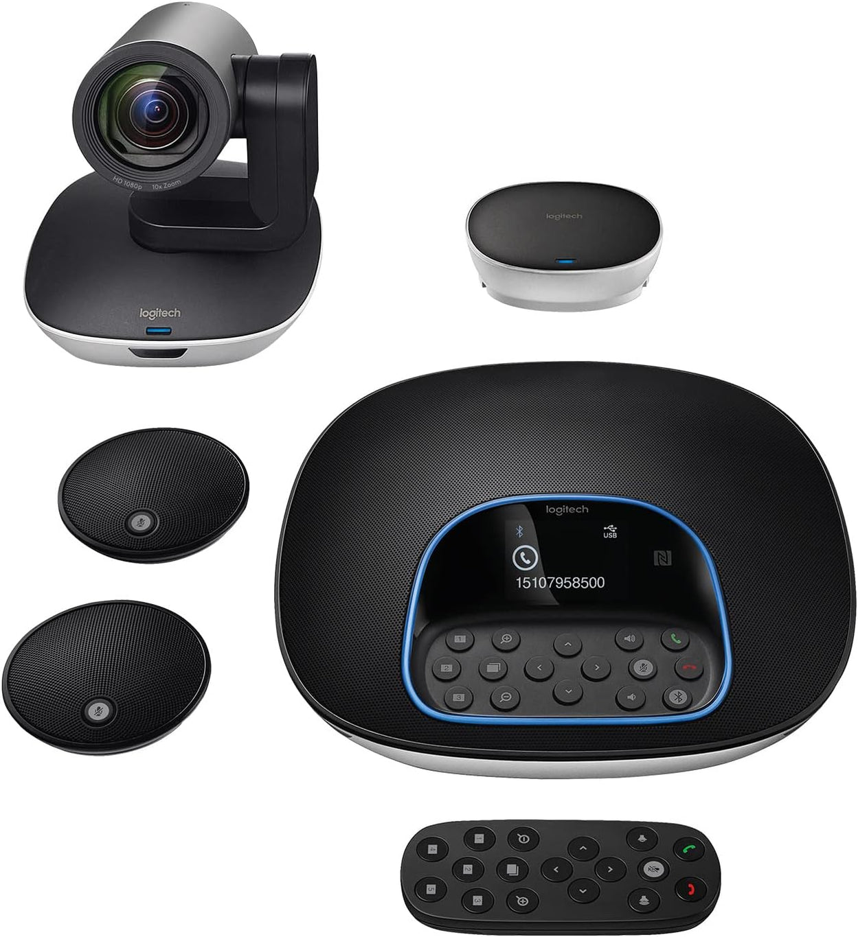 Logitech Group HD Video and Audio Conferencing System for Big Meeting ...